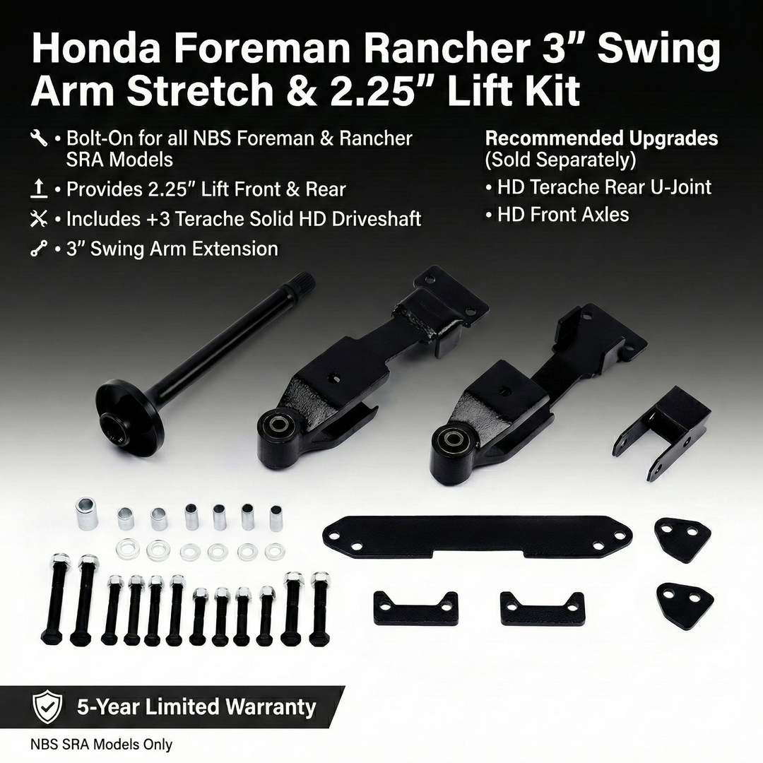 Honda Foreman & Rancher 3" Swing Arm Stretch Kit | Lift Kit with ...